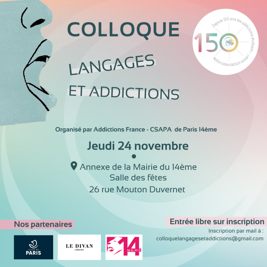 Colloque « Langages et addictions » à Paris le 24 novembre ...