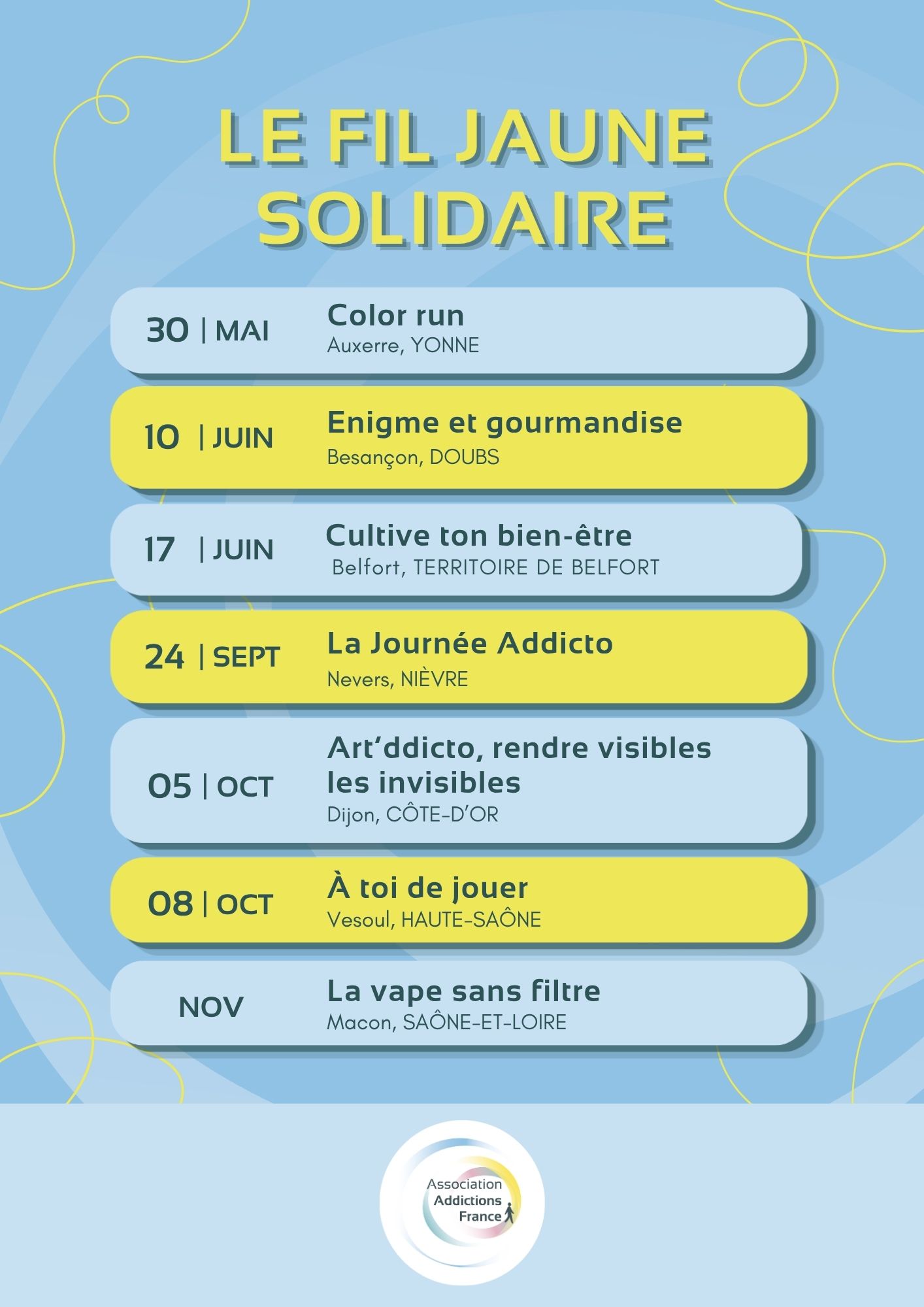 Le Fil Jaune Solidaire : une série d’événements pour changer le regard ...